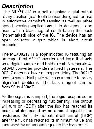 MLX90217LUA 技术参数查询 报价0755-33062501-801陈小姐 - Sumzi Electronics Co., Ltd